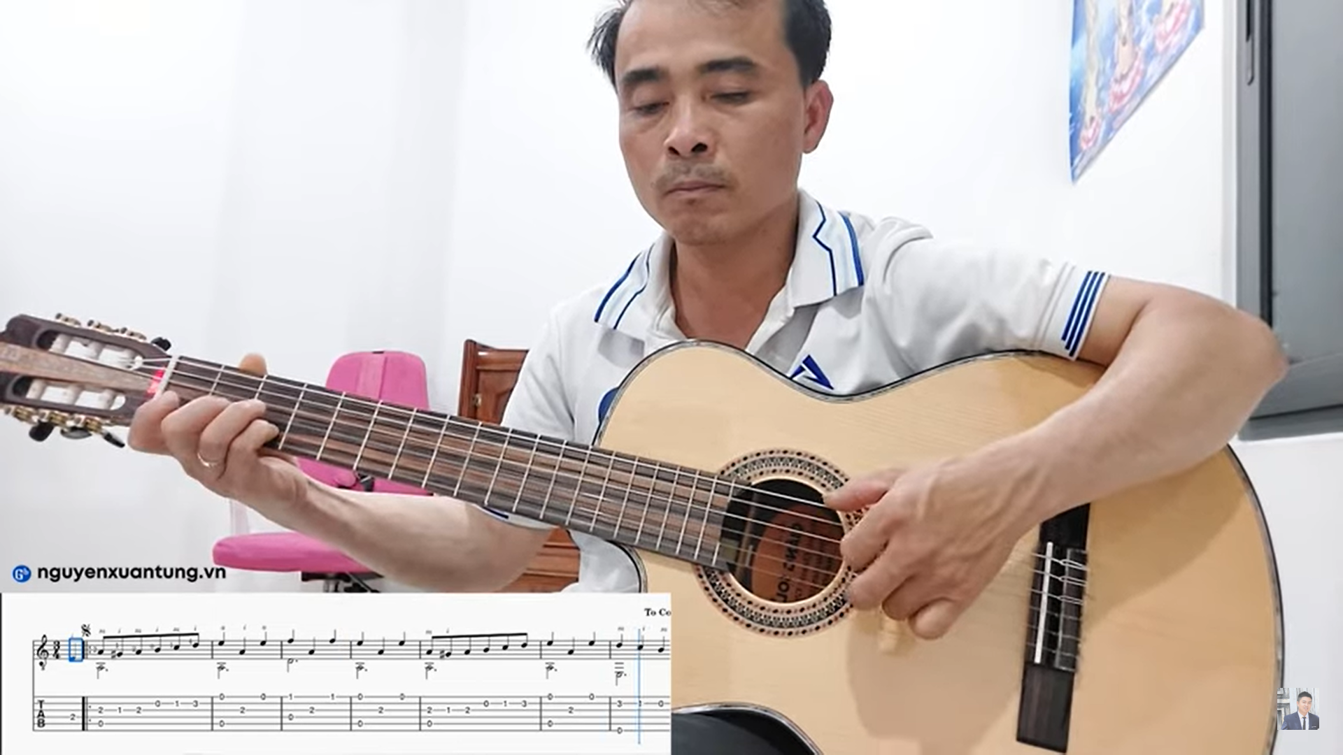 SPANISH WALTZ _ A Tấn lớp Guiar online (Độc tấu 1) | Nguyễn Xuân Tùng ...